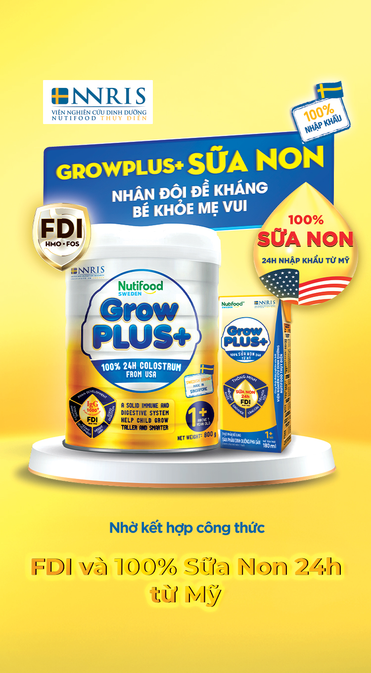 Nutifood GrowPLUS+ Sữa Non - Nutifood Sweden